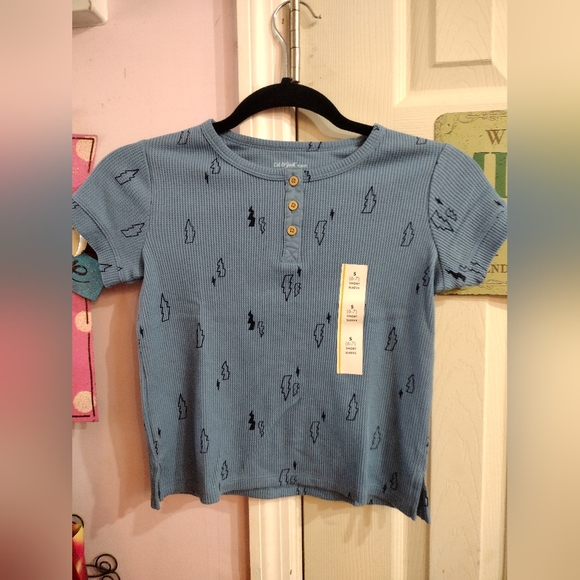 Cat & Jack | Shirts & Tops | Cat Jack Girls Small 67 Lightning Bolt ...